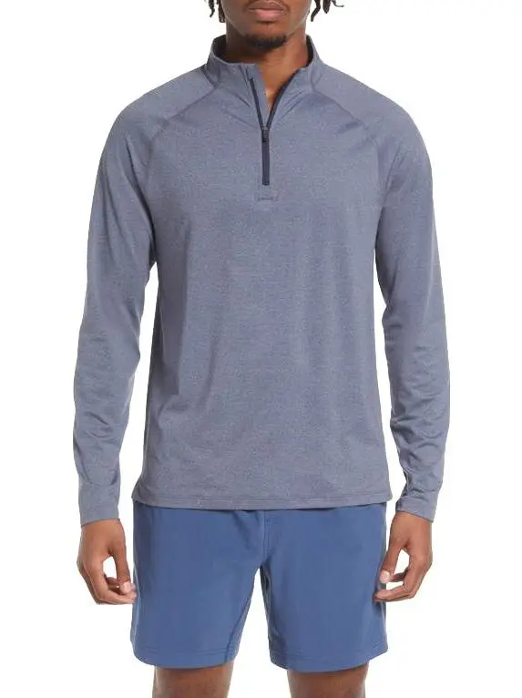 RHONE Quarter Zip Pullover Sweatshirt - Navy