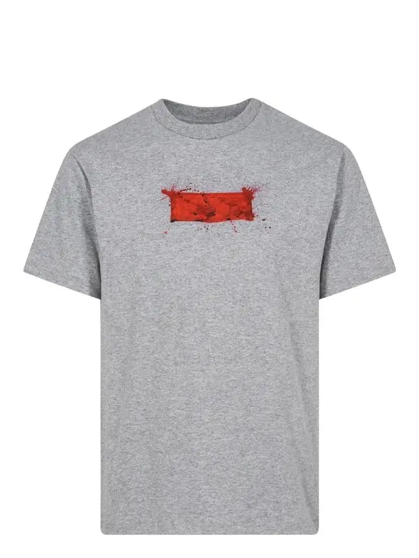 Supreme X Ralph Steadman Box Logo Crew Neck T-shirt - Grey