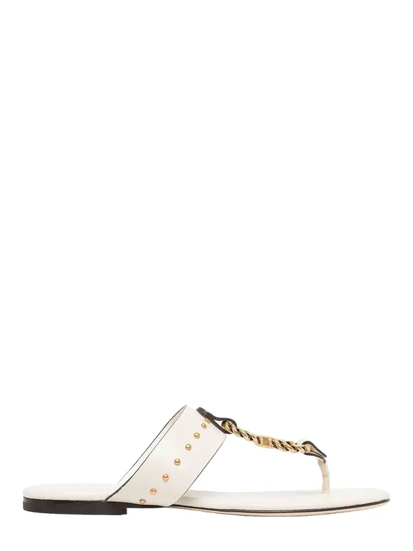 Tory Burch Vintage Plaque Sandal - White