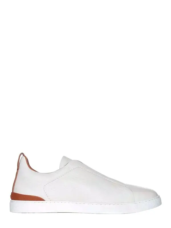 Zegna Triple-stitch Low-top Sneakers - Neutrals