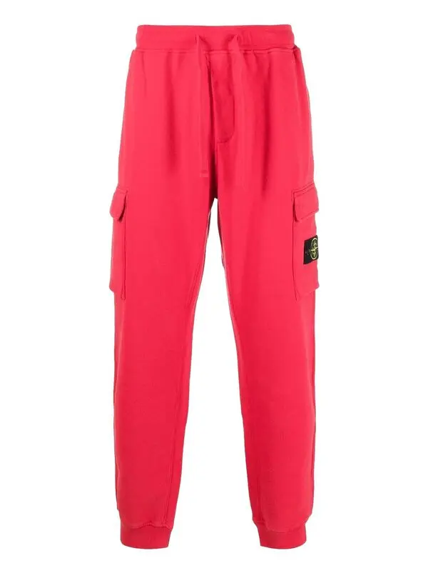 Stone Island Tapered-leg Track Pants - Red