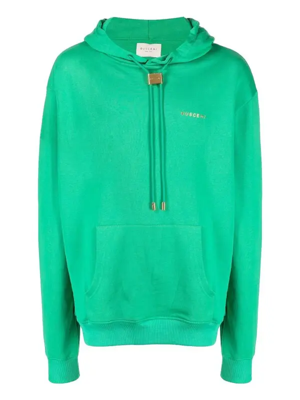 Buscemi Logo-plaque Hoodie - Green