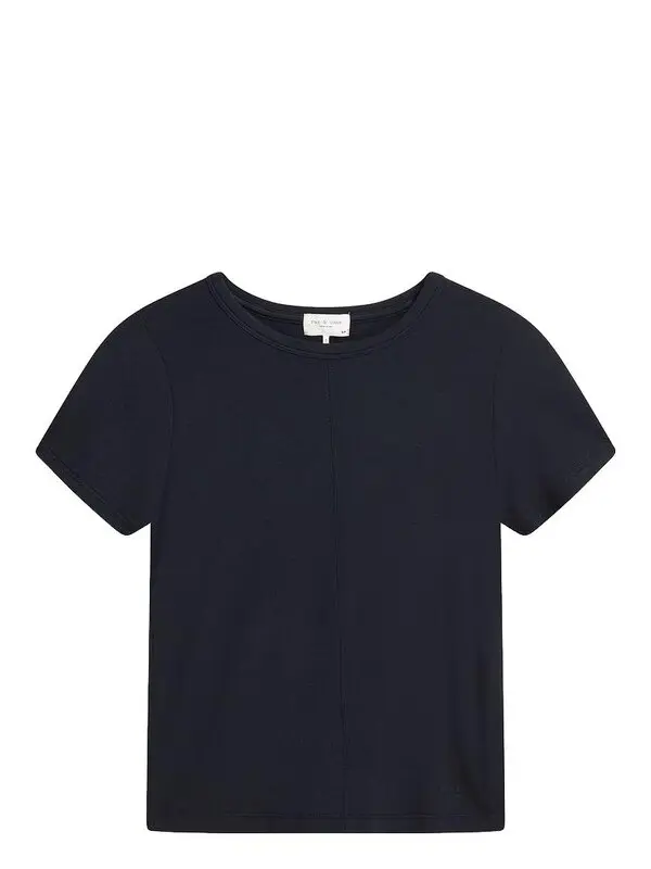 Rag & Bone City Cozy Stretch-modal T-shirt - Black