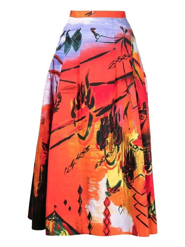 Shiatzy Chen A-line Skirt - Multicolour