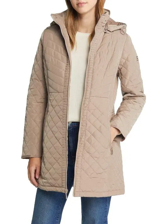 Gallery Quilted Jacket - Mushroom 1