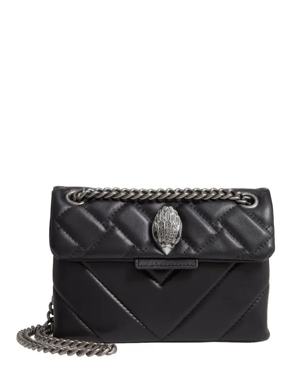 Kurt Geiger Mini Kensington Quilted Crossbody Bag - Black