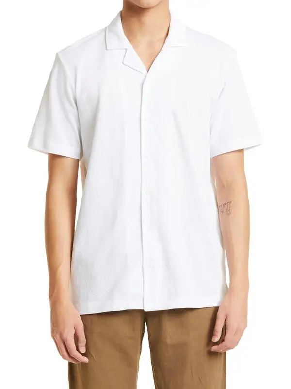 Sunspel Riviera Cotton Button-up Shirt - White