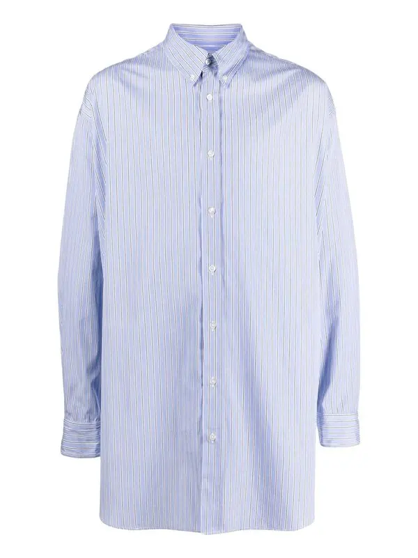MAISON MARGIELA Organic-cotton Oxford Shirt - Blue