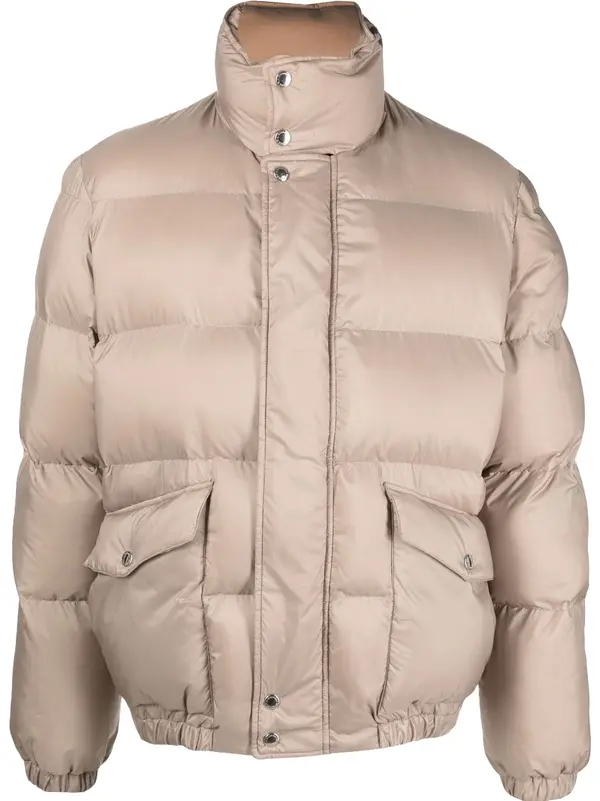 Alexander McQueen Graffiti-print Puffer Jacket - Neutrals