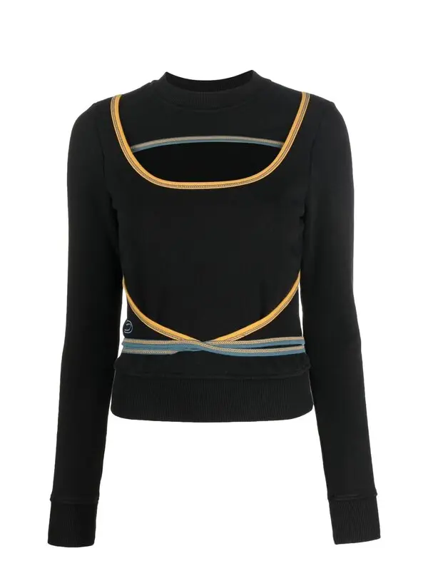 DIESEL® Logo Embroidered Sweatshirt - Black