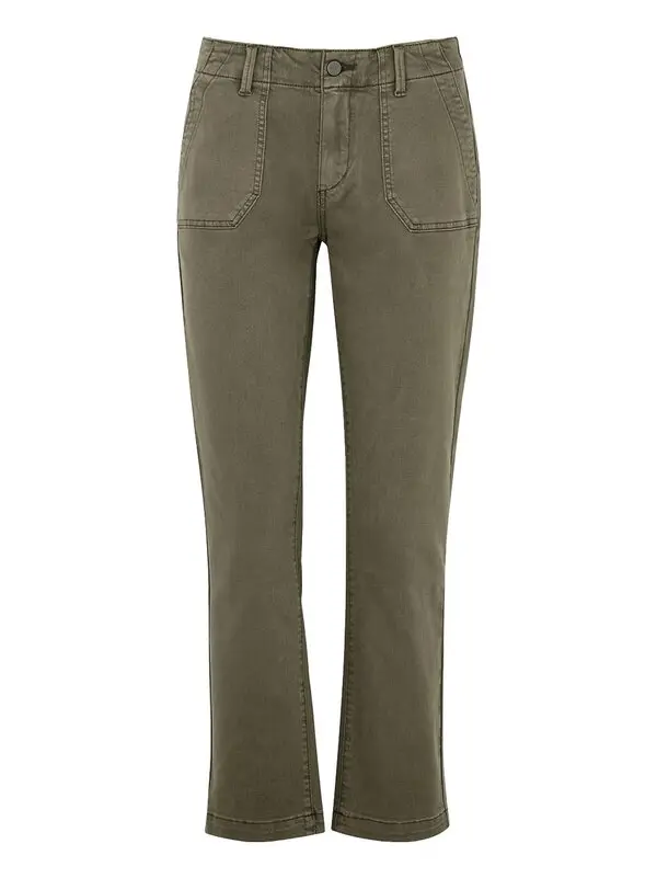 Paige Mayslie Straight-leg Tapered Jeans - Dark Green