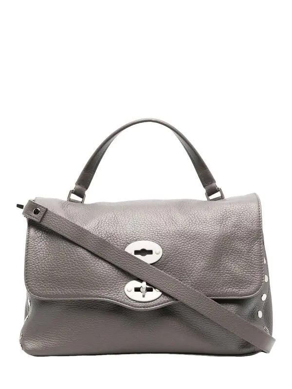 ZANELLATO Grained Leather Tote - Grey
