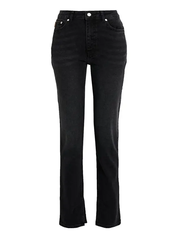 GANNI High-rise Straight-leg Jeans - Black