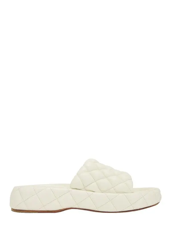 Bottega Veneta Stretch Padded Sandals - White