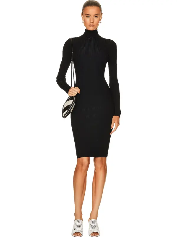 Alaïa Rib Dress - Noir