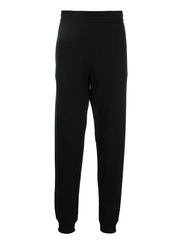 Versace Rear Baroque-print Trousers - Black