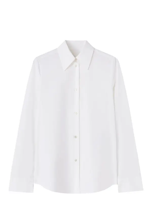 JIL SANDER Long-sleeve Cotton Shirt - White