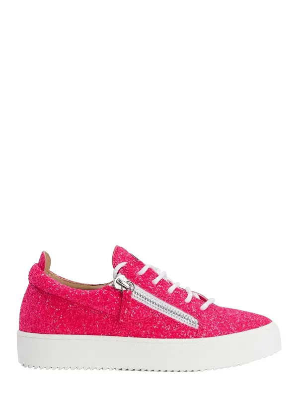 GIUSEPPE ZANOTTI Gail Glitter Low-top Sneakers - Pink