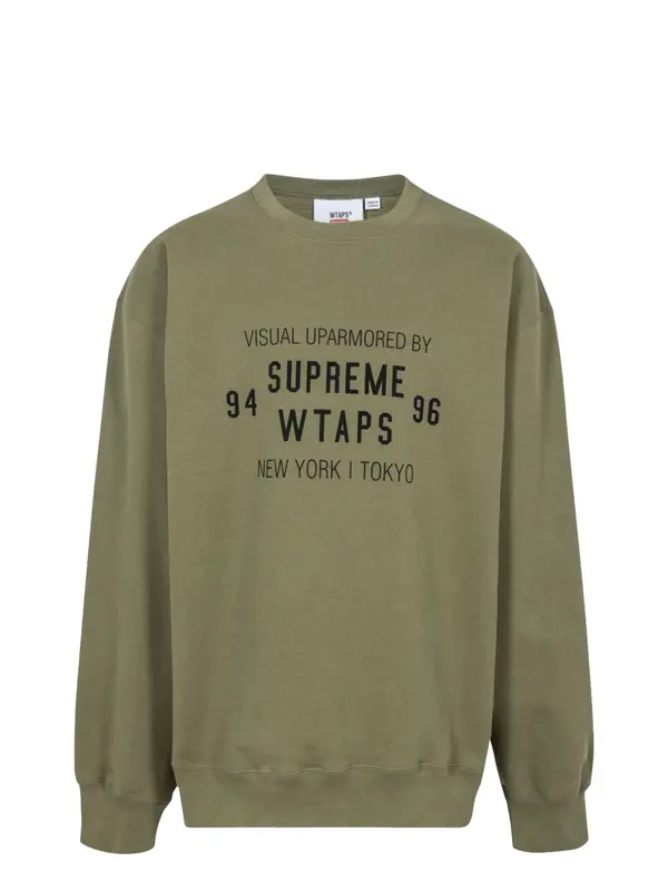 Supreme X Wtaps Crew-neck Sweatshirt - Green