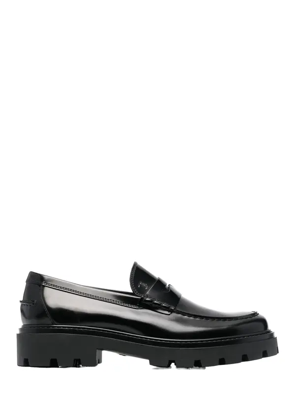 TOD'S Patent-leather Loafers - Black