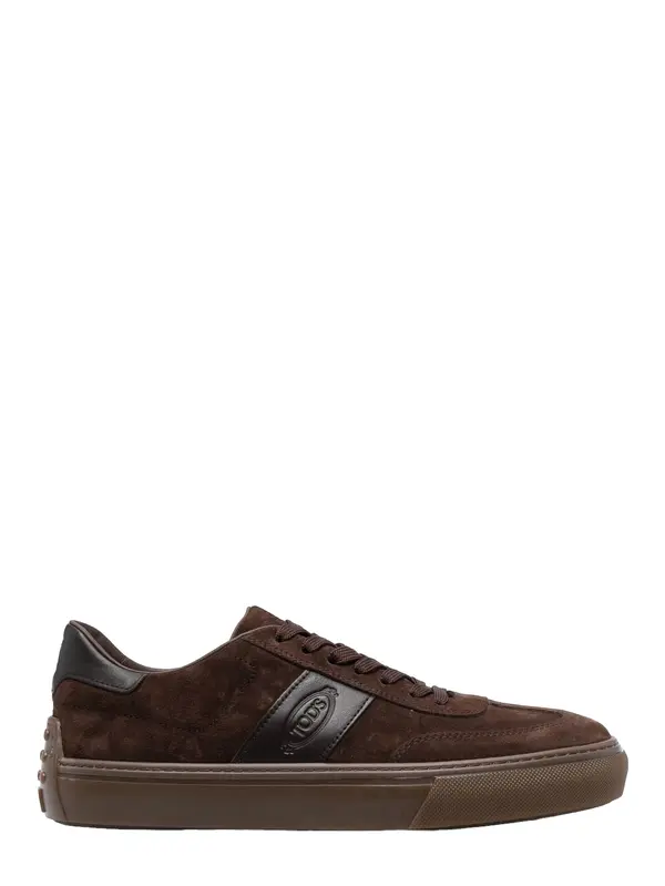 TOD'S Logo-patch Low-top Sneakers - Brown