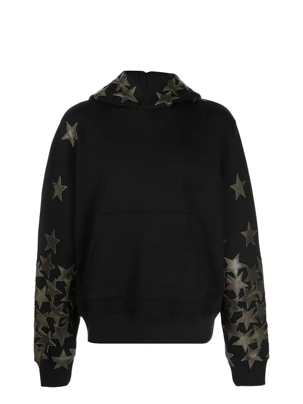 Amiri Star-patch Hoodie - Black