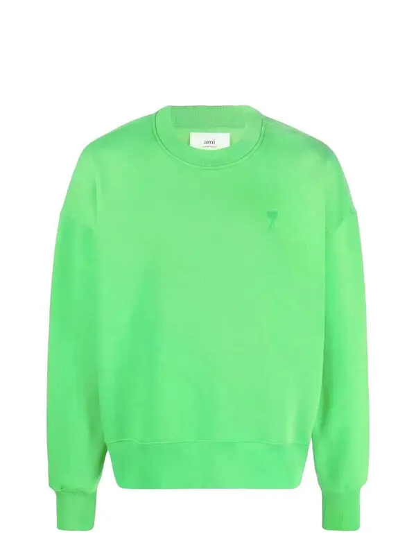 Ami De Coeur Embroidered Sweatshirt - Green