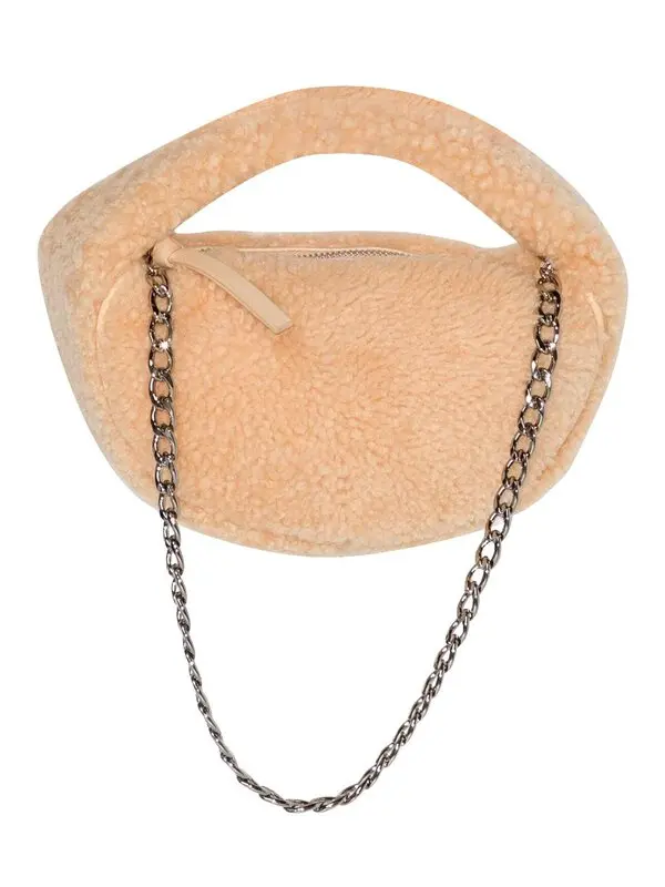 By Far Baby Cush Shearling Mini Bag - Neutrals