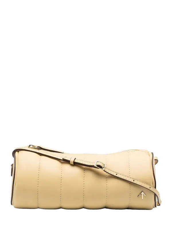 Manu Atelier Padded Cylinder Shoulder Bag - Neutrals