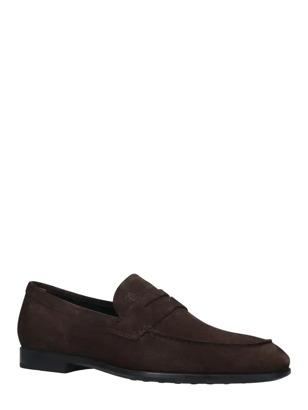 TOD'S Suede Gomma Leggero Loafers - Brown