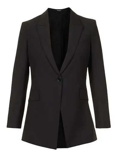 Theory Etiennette Single-breasted Wool-blend Jacket - Black