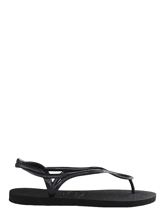 Havaianas Luna Cross-straps Rubber Sandals - Black