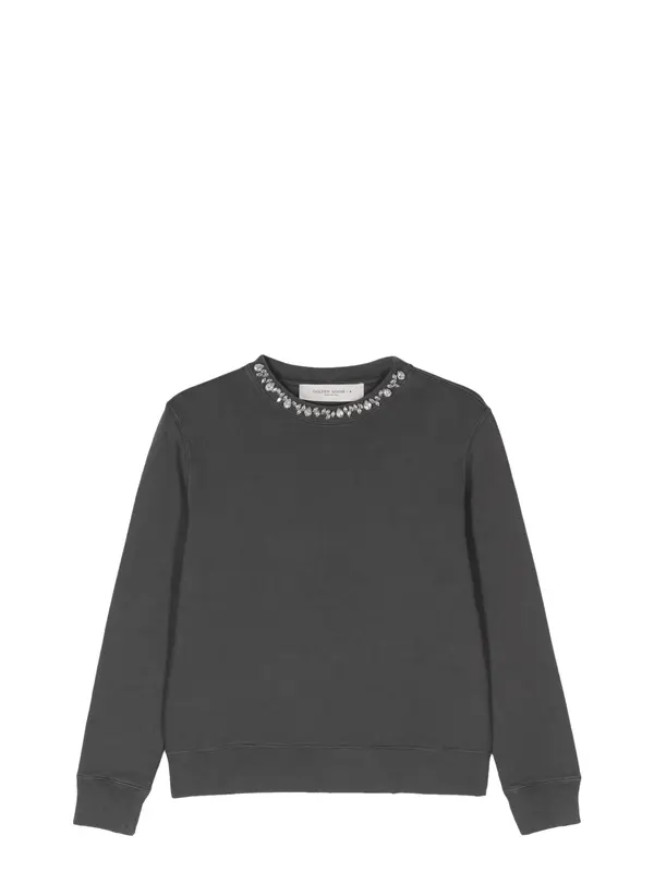 GOLDEN GOOSE Crystal-embellished Sweatshirt - Grey