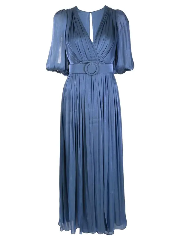 Costarellos V-neck Maxi Dress - Blue