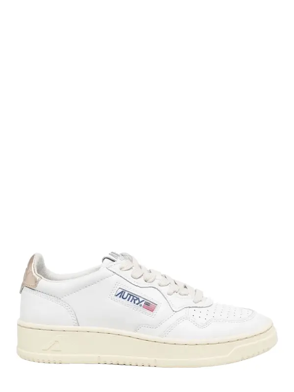 AUTRY Perforated Logo Sneakers - White