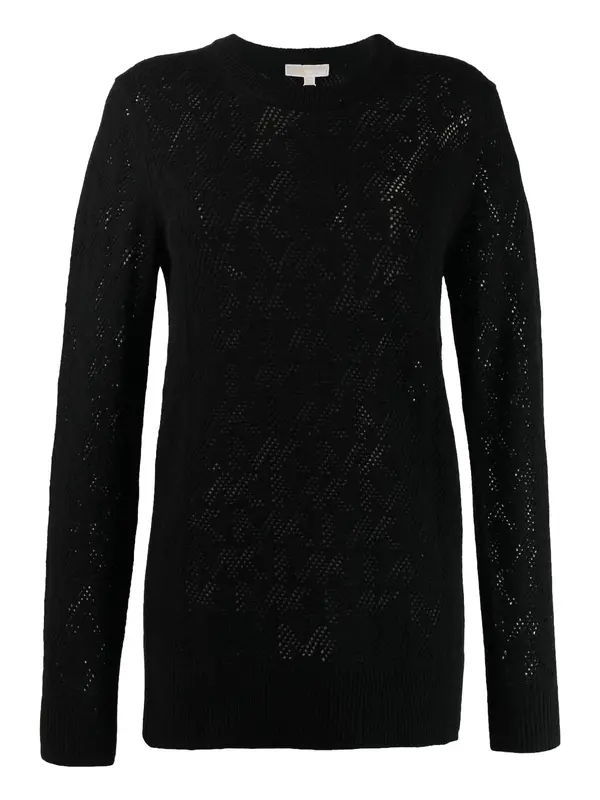 Michael Kors Logo-knit Jumper - Black