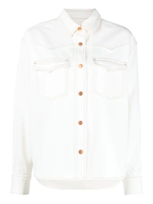 SLVRLAKE Button-down Denim Jacket - Neutrals