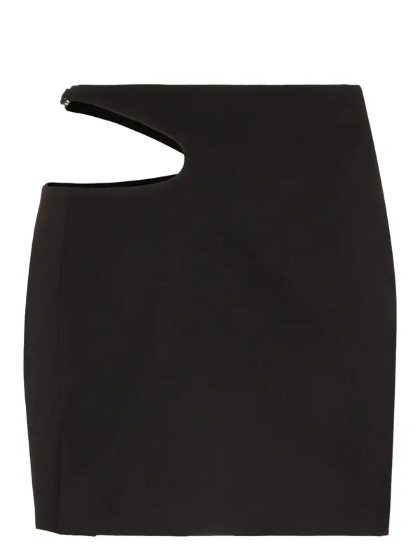 LOW CLASSIC Cut-out Mini Skirt - Black