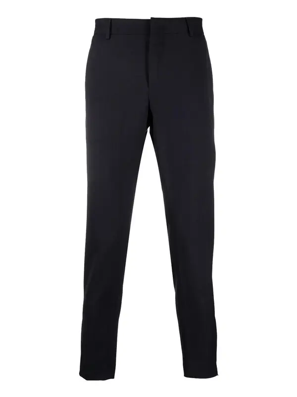 PT TORINO Turn-up Hem Tailored Trousers - Blue