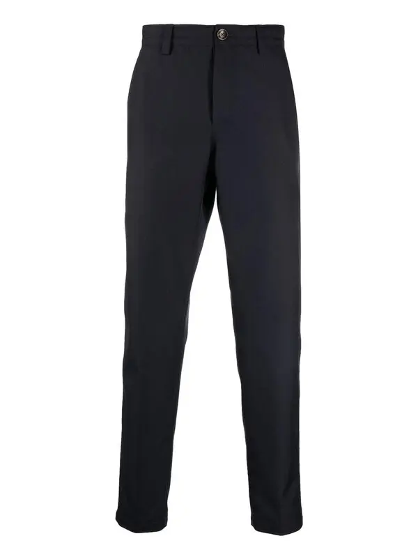 PT TORINO Mid-rise Tapered Trousers - Blue