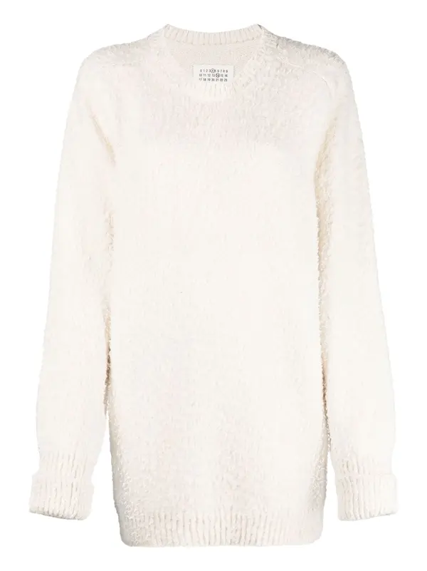 MAISON MARGIELA Crew-neck Knitted Jumper - White
