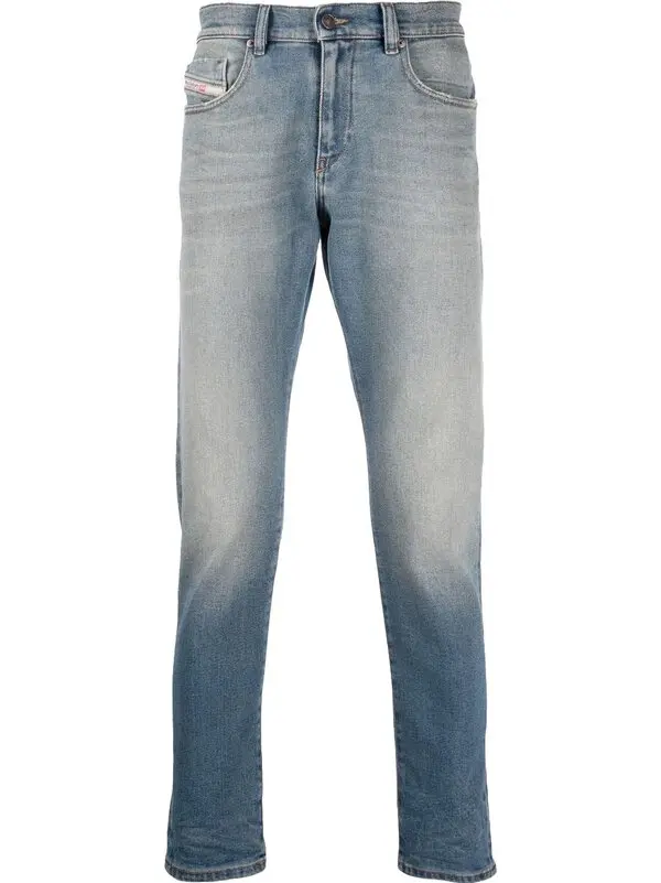 Diesel Low-rise Slim-fit Jeans - Blue