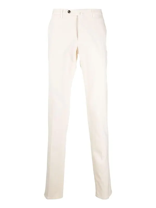 PT TORINO Mid-rise Straight-leg Trousers - Neutrals