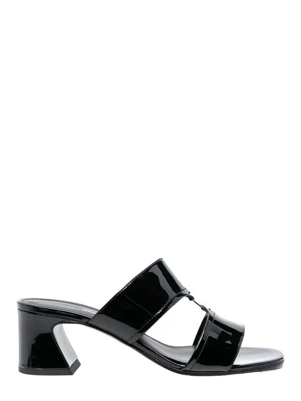FERRAGAMO Double-strap Sandals - Black