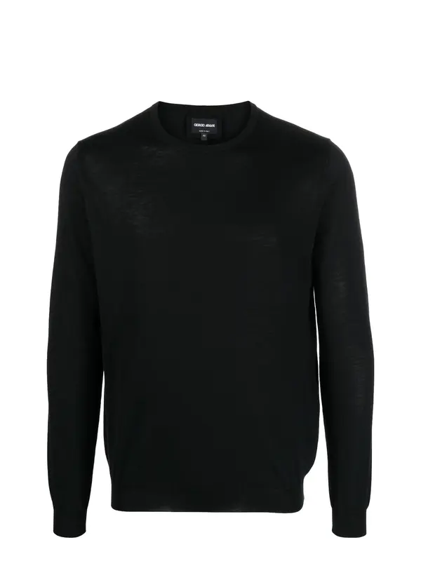 Giorgio Armani Crew-neck Sweatshirt - Black