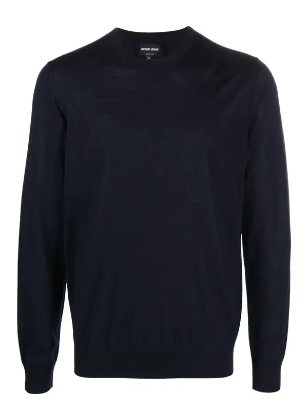 Giorgio Armani Round-neck Jumper - Blue