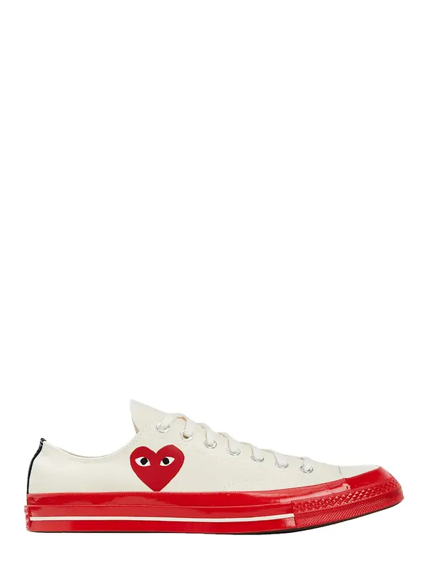 Comme Des Garçons X Converse Play Chuck 70 Low-top Sneakers - Off White