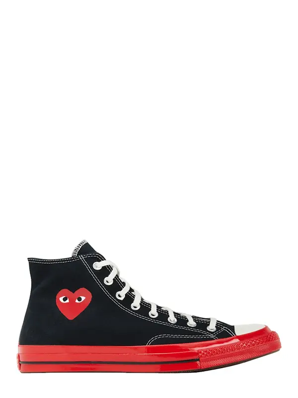 Comme Des Garçons X Converse Play Chuck 70 High-top Sneakers - Black