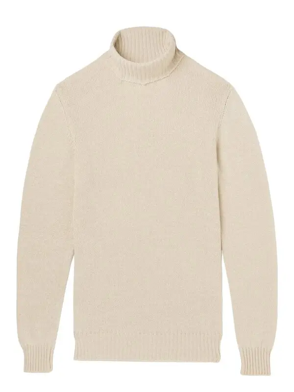 Loro Piana Baby Cashmere Rollneck Sweater - Neutrals
