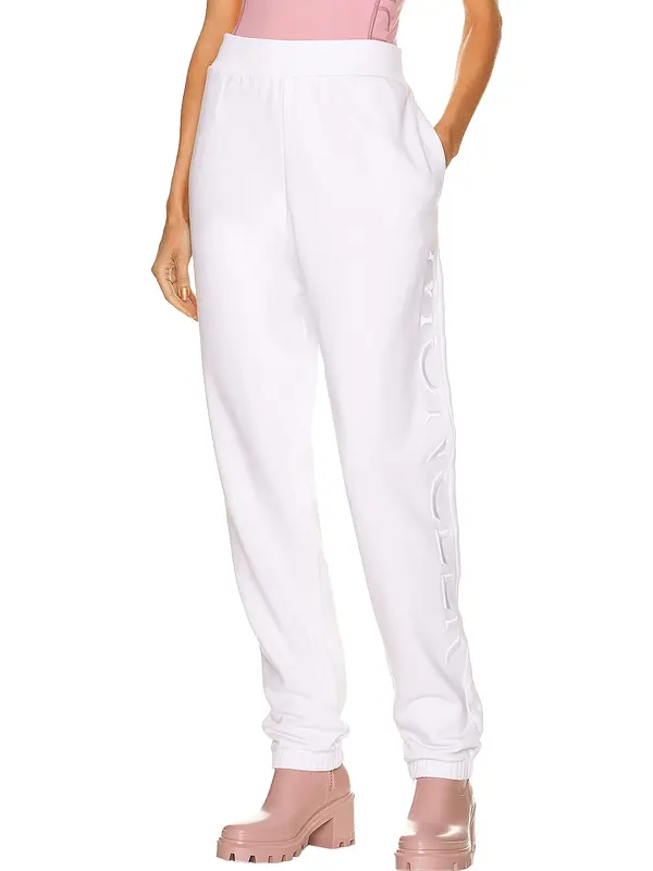 Moncler Matt Jogger Pant - White